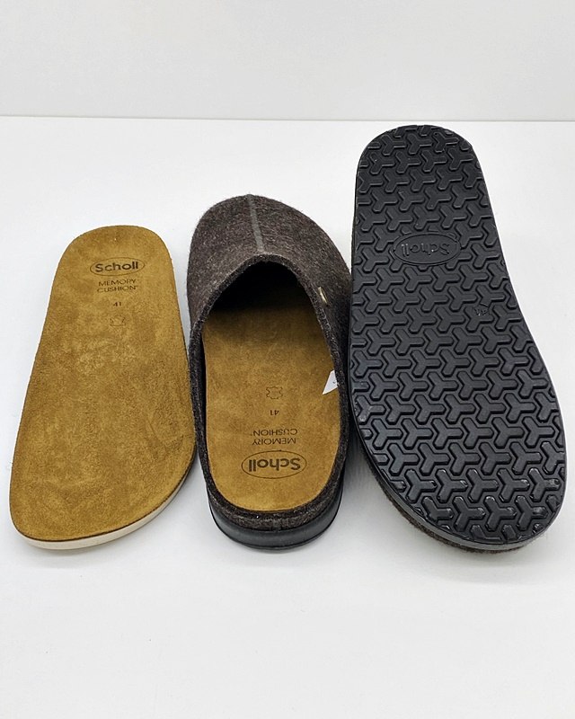 Kapcie Męskie Scholl ELIO F30189 brown, tęgość H, wyjmowana wkładka ...